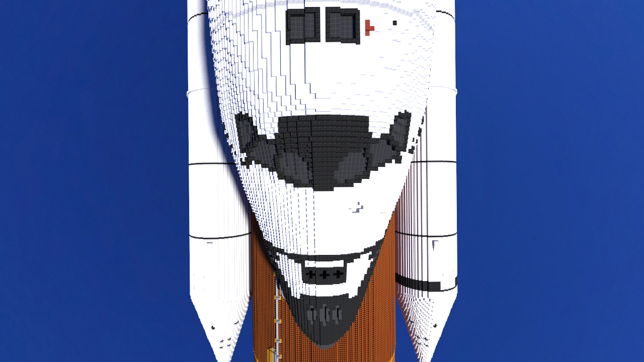 Space Shuttle Discovery - scale 11:1 Minecraft Map