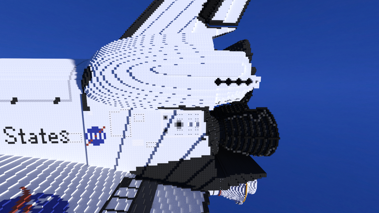 Space Shuttle Discovery - scale 11:1 Minecraft Map