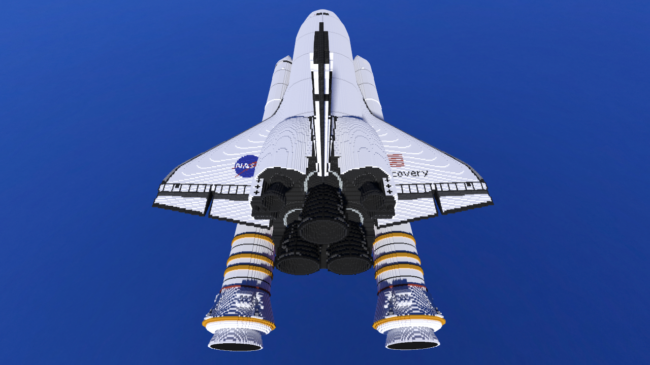 Space Shuttle Discovery - scale 11:1 Minecraft Map