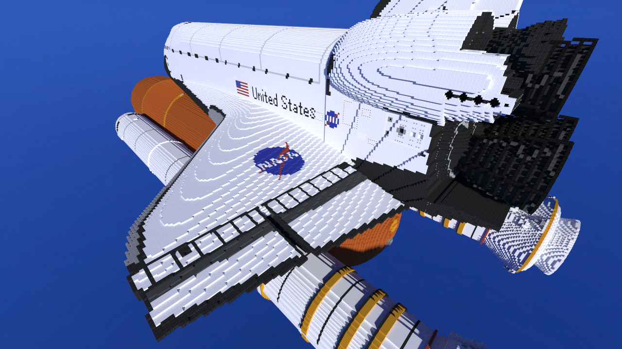 Space Shuttle Discovery - scale 11:1 Minecraft Map