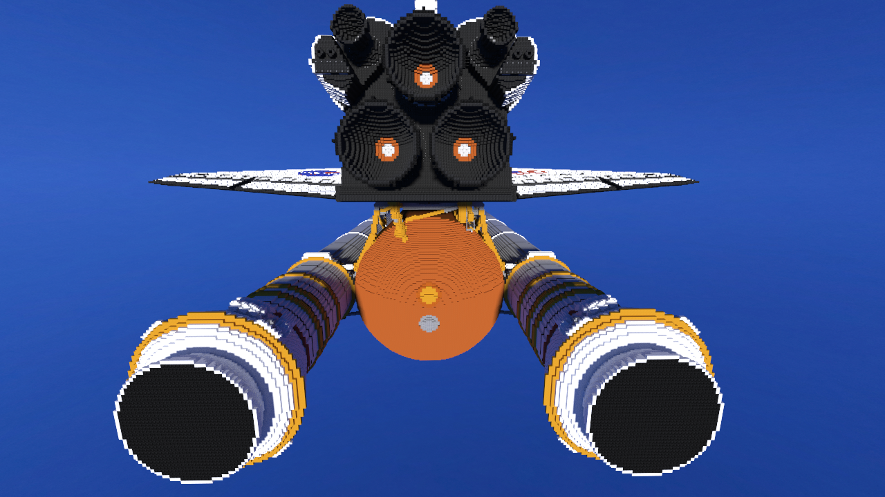 Space Shuttle Discovery - scale 11:1 Minecraft Map