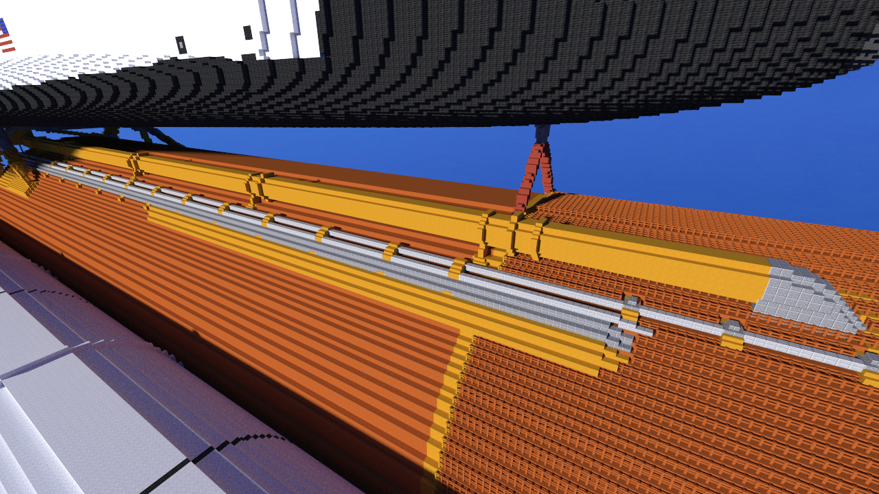 Space Shuttle Discovery - scale 11:1 Minecraft Map