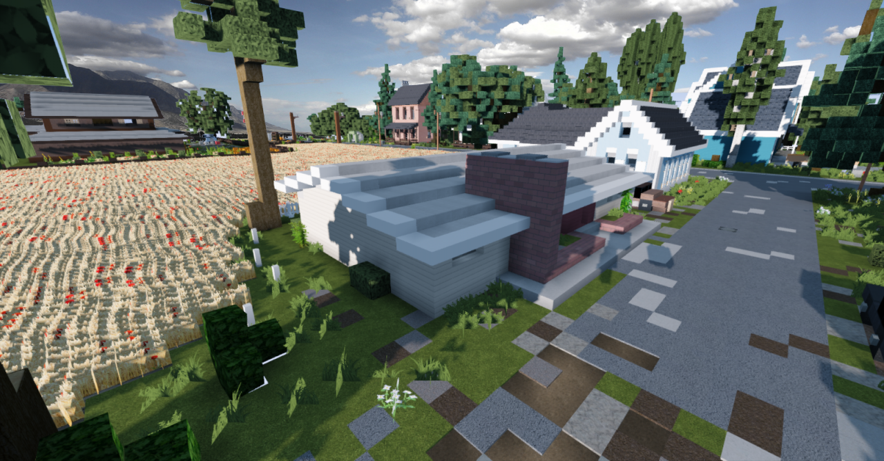 | 50's Houses style | - The Meadowbrook - Minecraft Map