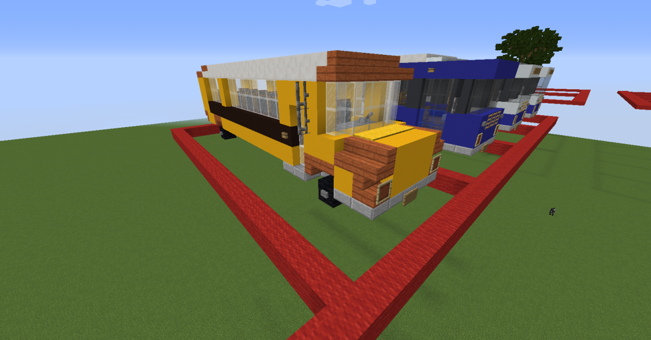Bus Pack (4 schematics) Minecraft Map