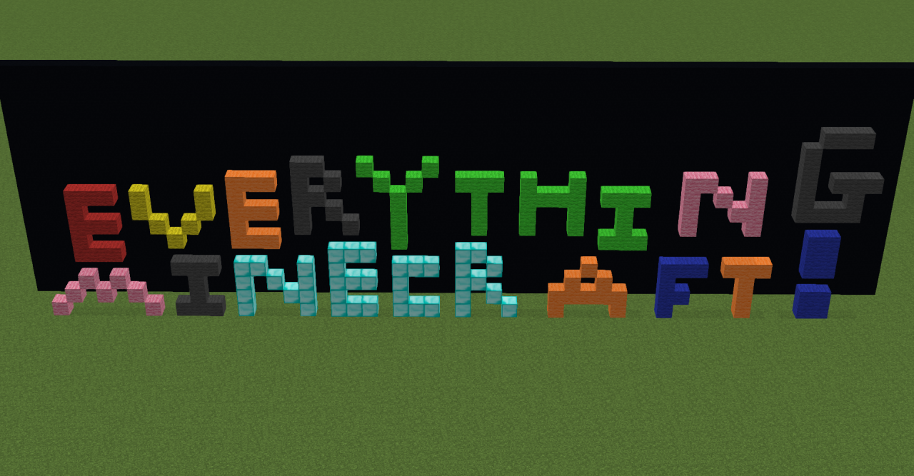 Everything Minecraft Minecraft Map