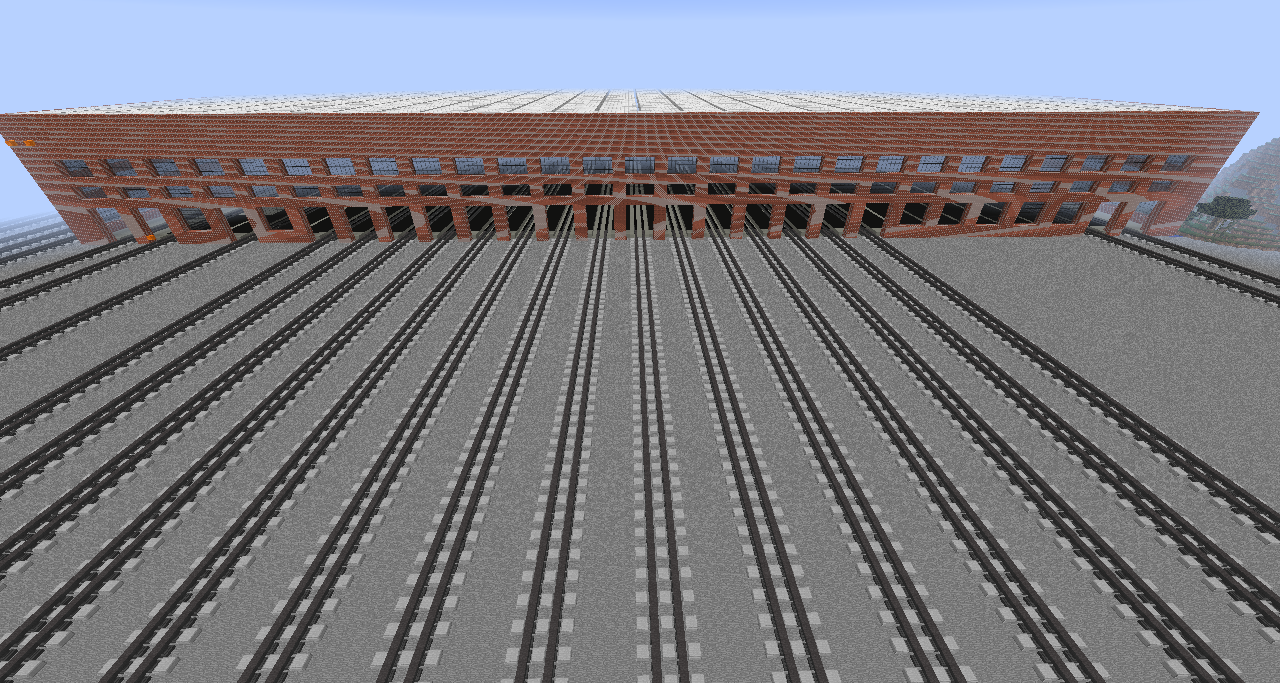 Locomotive Repair and Manufacturing Facility Minecraft Map