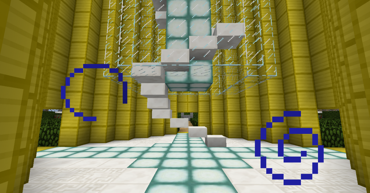 Giant Gold Cross With Cemetery Minecraft Map