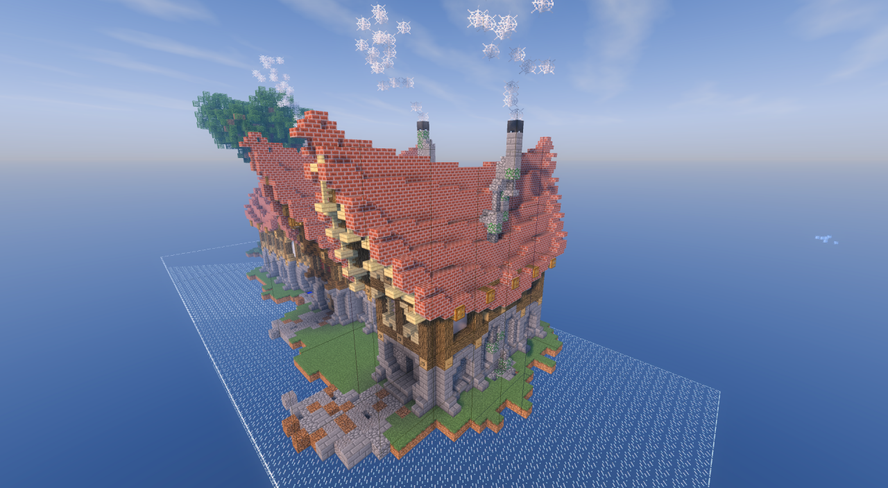 Medieval town house complex Minecraft Map