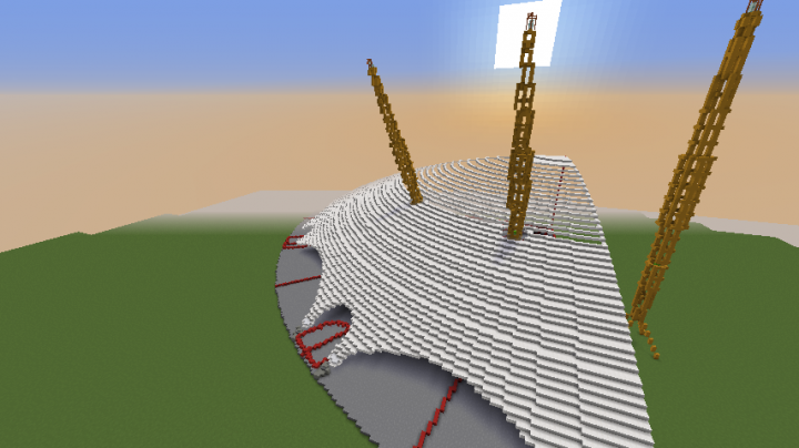 1:1 London Millennium Dome (O2 Arena) Minecraft Map