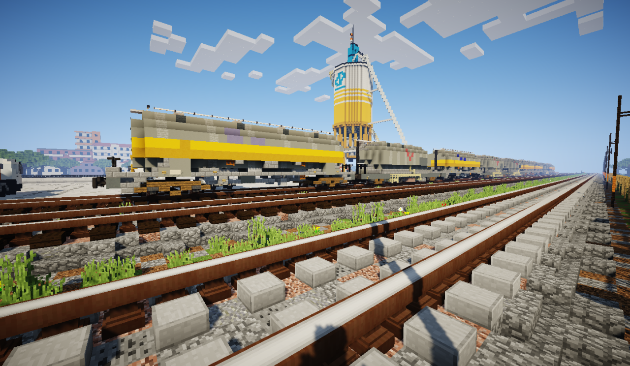 CP Carga Concrete Train Unloading Minecraft Map