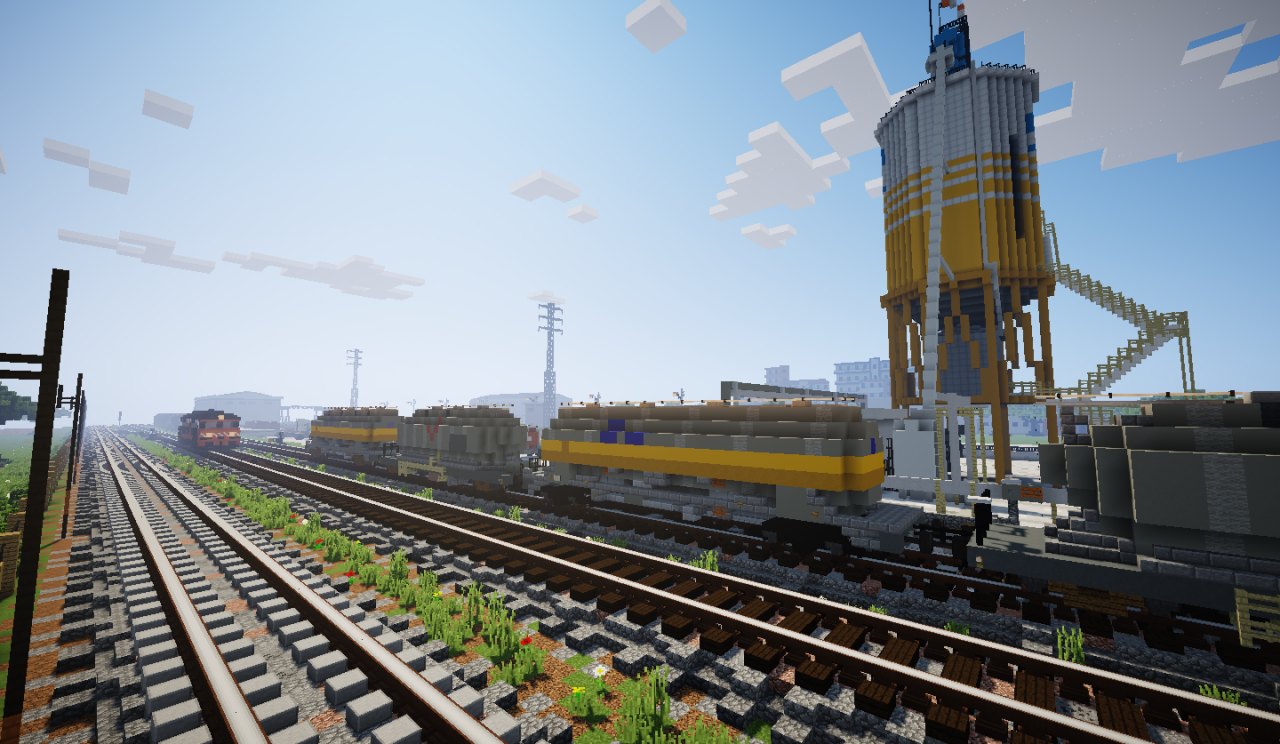 CP Carga Concrete Train Unloading Minecraft Map