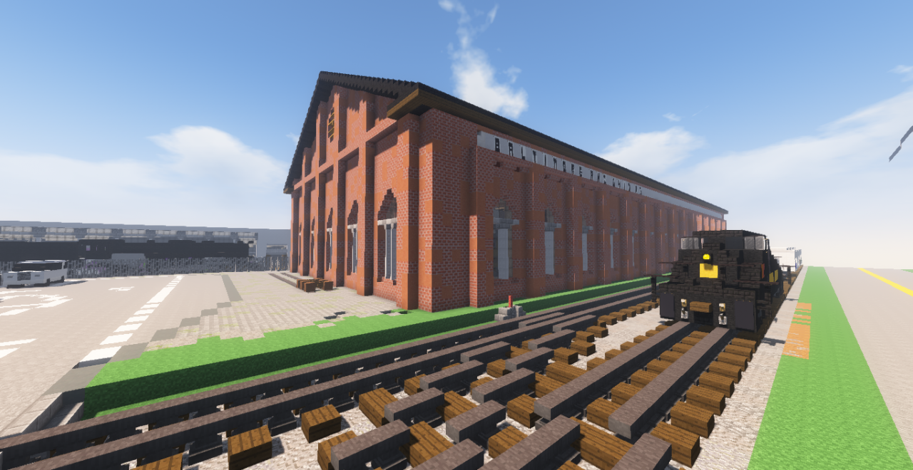 [1.5:1 Scale] Baltimore and Ohio Railroad Passenger Car Works Minecraft Map