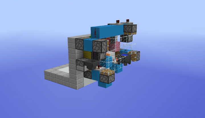 Minecraft Redstone: Simple Color Combination Lock Minecraft Map