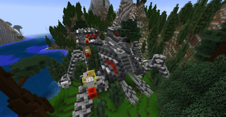 2 Spider mechs Minecraft Map