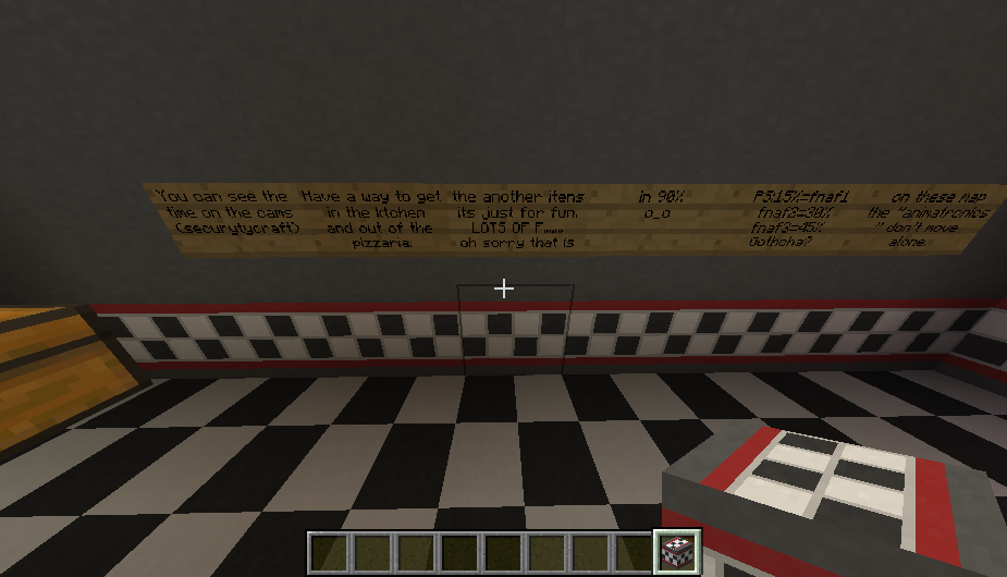 FNAF 1 map(texture and mod in description) Minecraft Map