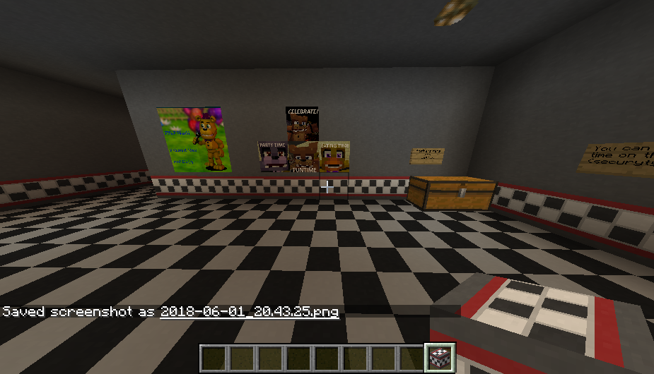 FNAF 1 map(texture and mod in description) Minecraft Map