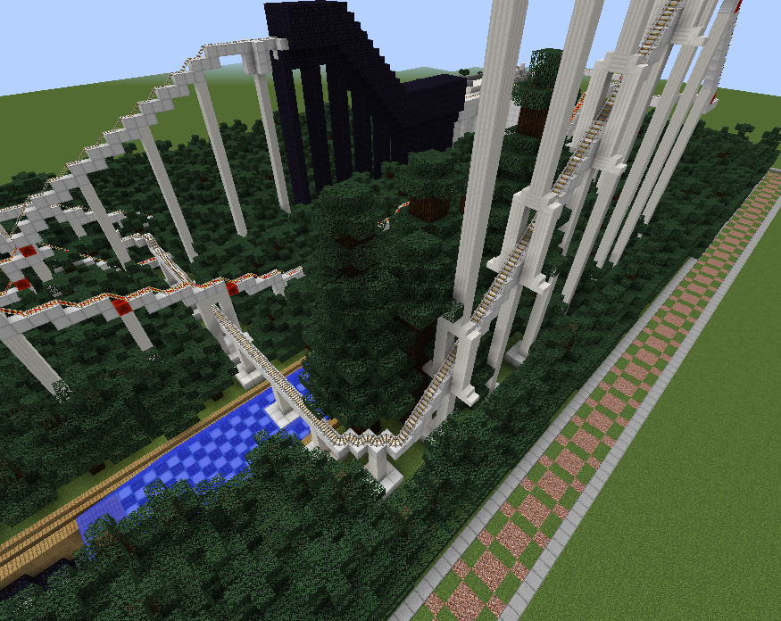 Deaths Edge Minecraft Roller Coaster Minecraft Map