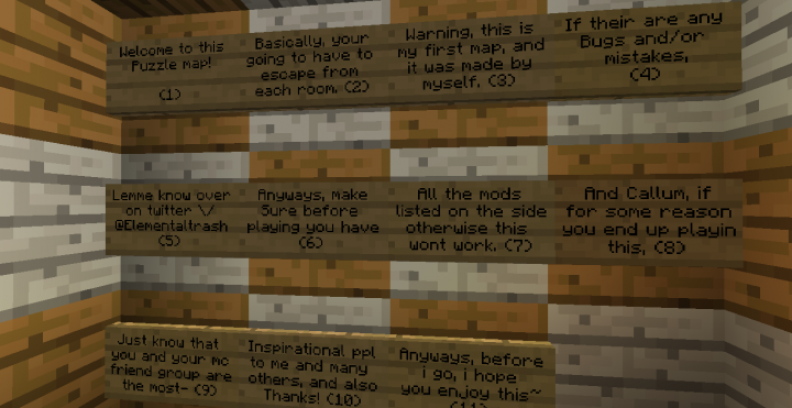 Escape the room (Modded edition) Minecraft Map