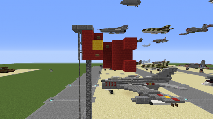 Chinese MiGs (MiG-19 and MiG-21) Minecraft Map