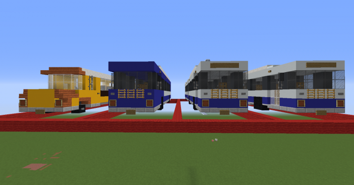 Bus Pack (4 schematics) Minecraft Map