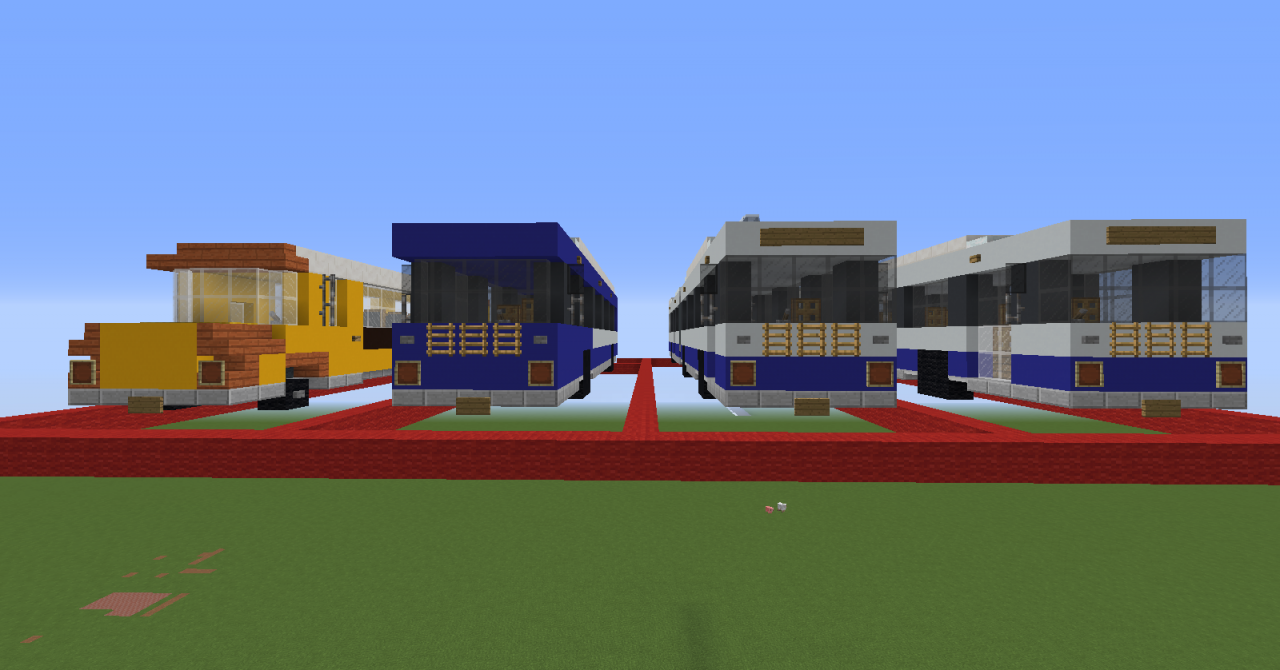 Bus Pack (4 schematics) Minecraft Map