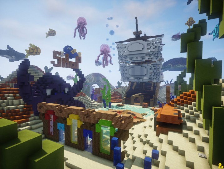 Le Fond Pirates Hub Minecraft Map