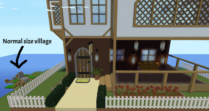 Giant house event: Parkour and building contest Minecraft Map