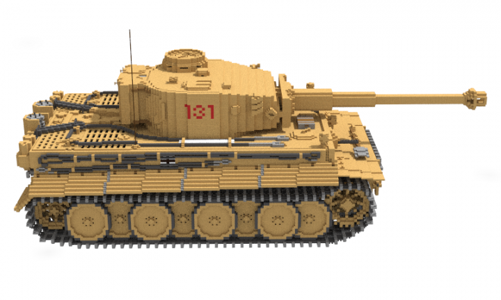Tiger tank (mk 131, 20:1 scale) Minecraft Map