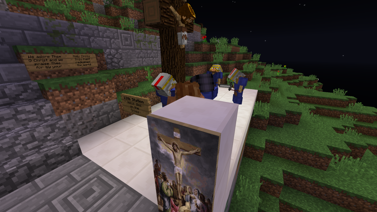 Minecraft Stations of the Cross Minecraft Map