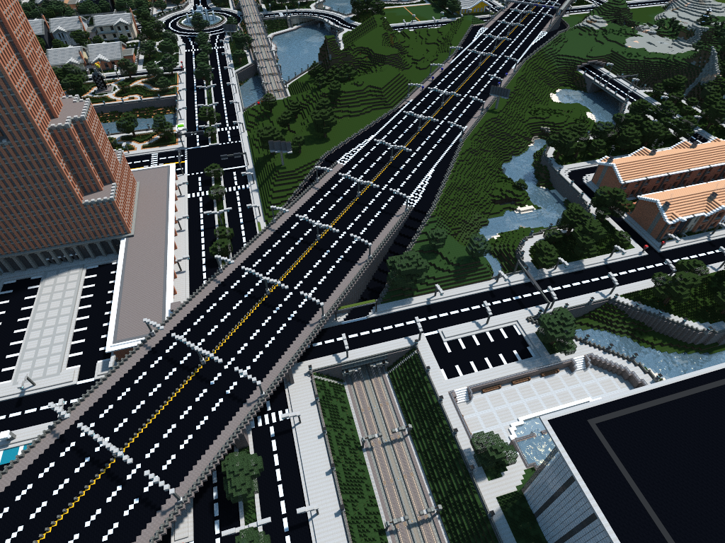 Mineopolis and the Countryside | Huge Realistic Modern City with ...