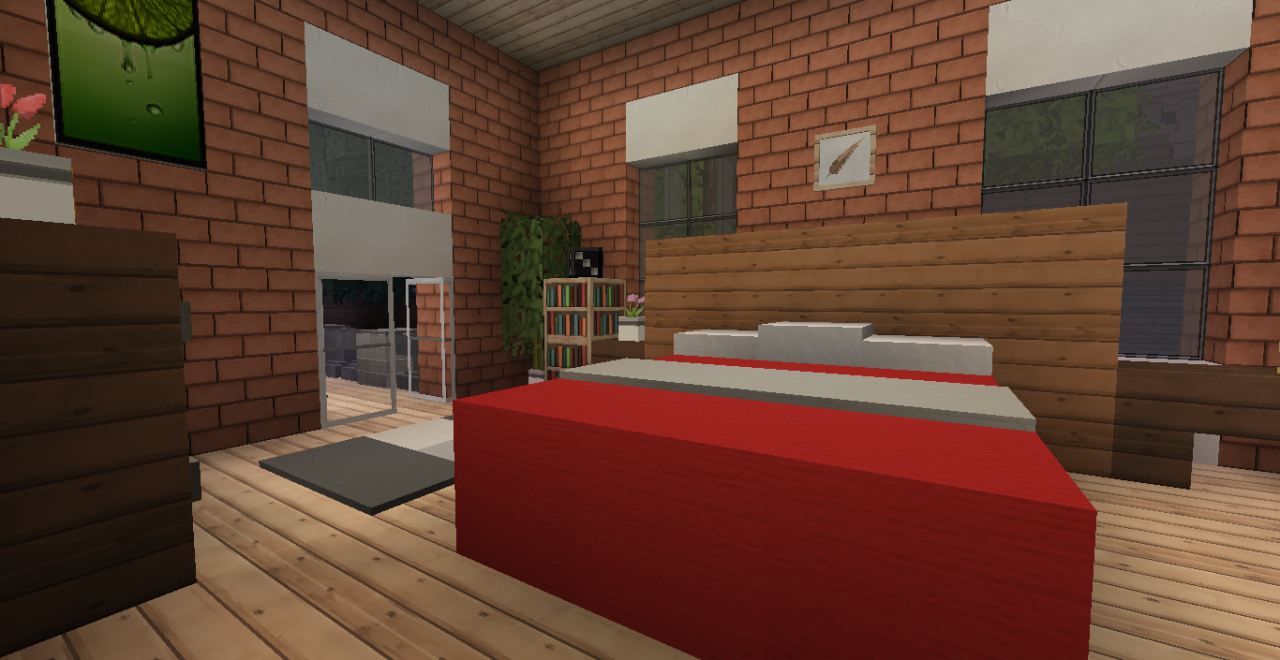 Two-Story Traditional Brick House - Dustworks Server Minecraft Map