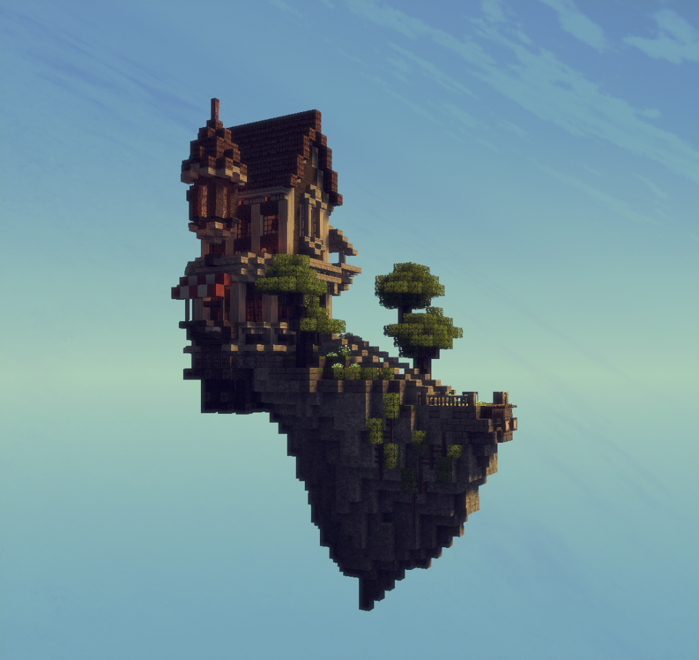 Floating island house Minecraft Map