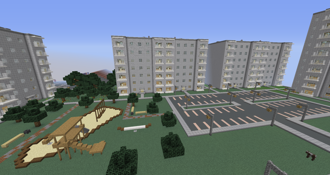 Landscape and City Minecraft Map