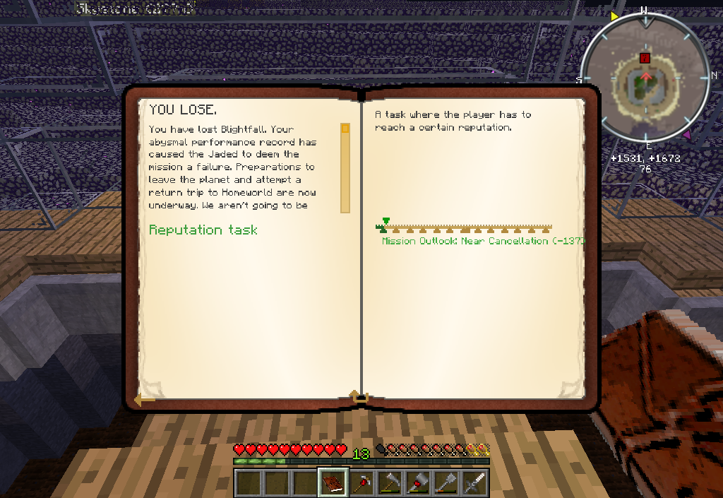 Blightfall Survival Base Minecraft Map