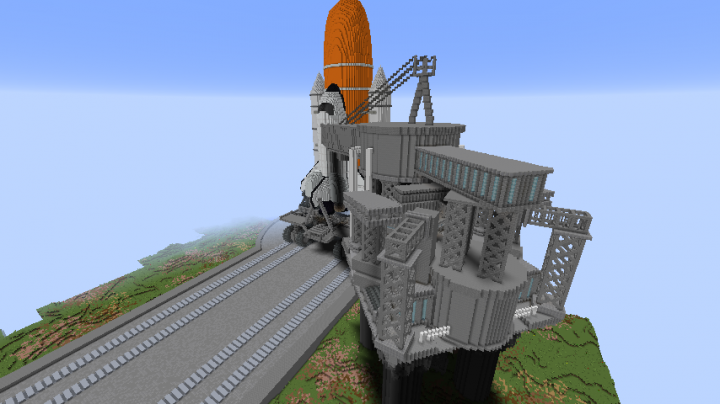 Spaceshuttle launchpad Minecraft Map