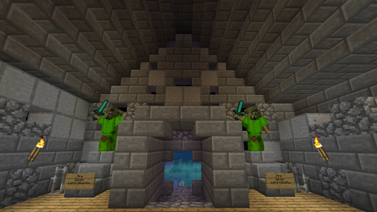 The Great Church Of Cthulhu Minecraft Map