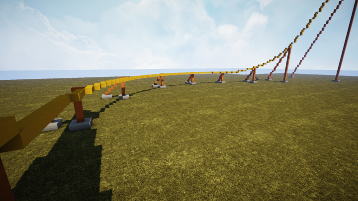 Intiman Giga Coaster, Flyin' Fire! Minecraft Map