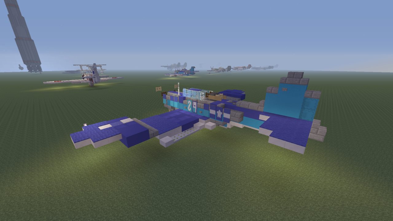 WWII U.S Douglas SBD Dauntless dive bomber Minecraft Map