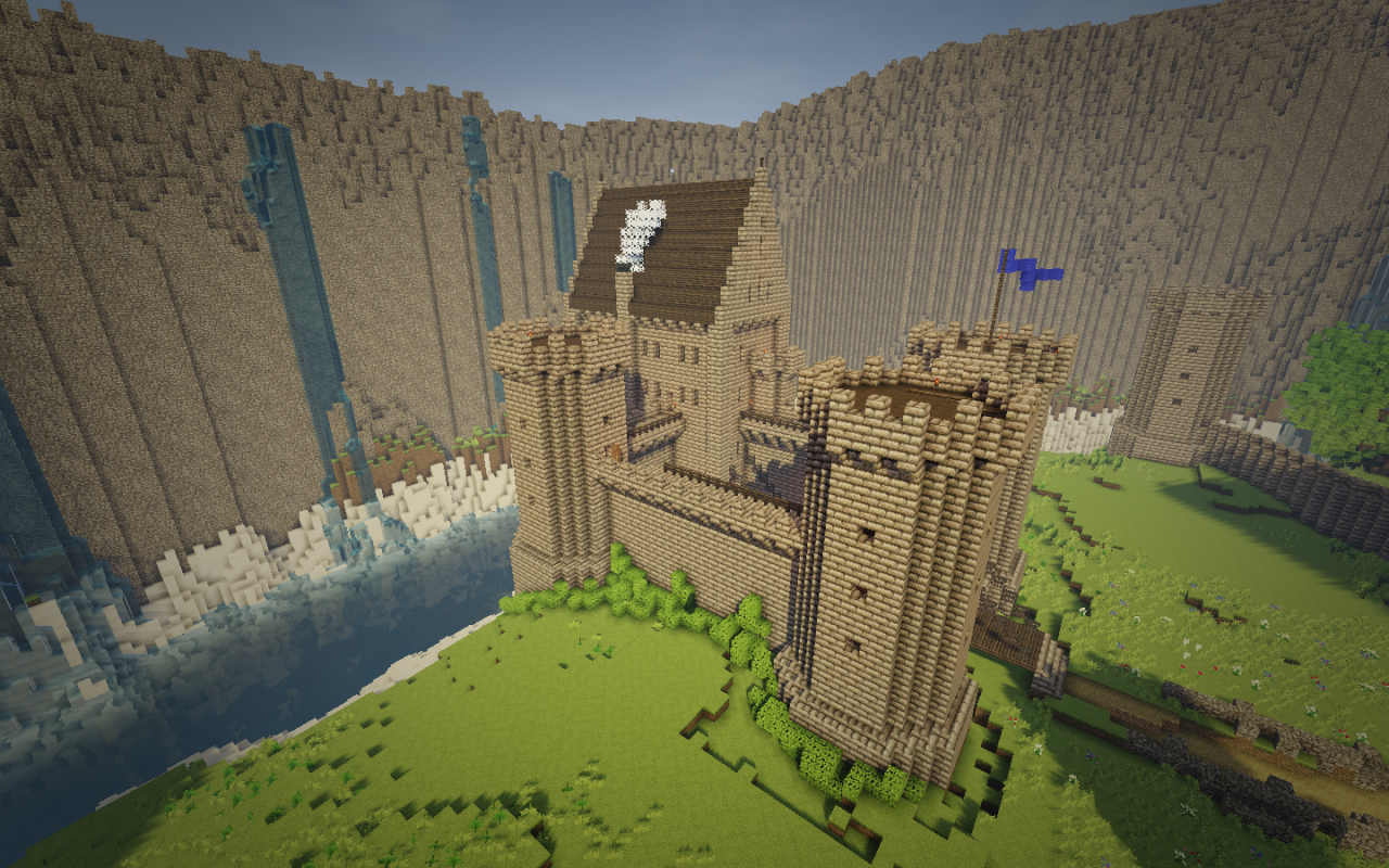 Castle in the Crater Minecraft Map