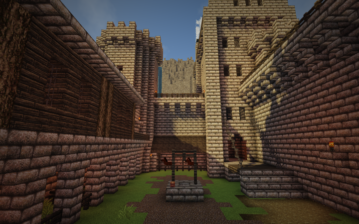 Castle in the Crater Minecraft Map