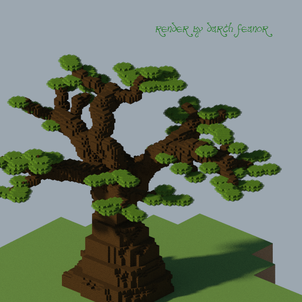 Wroshyr Tree Schematic Minecraft Map