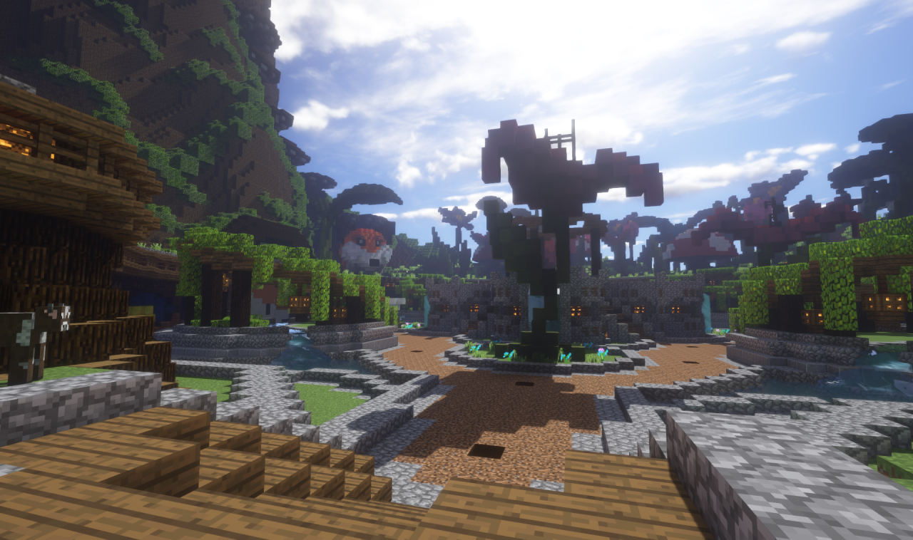 Hub for The Den network Minecraft Map