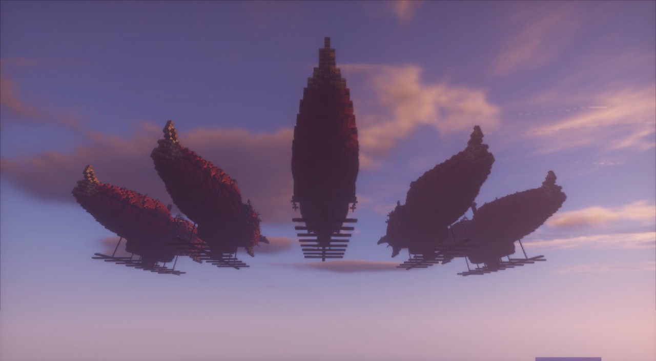 Firenation Airship / Feuernation Luftschiff Minecraft Map
