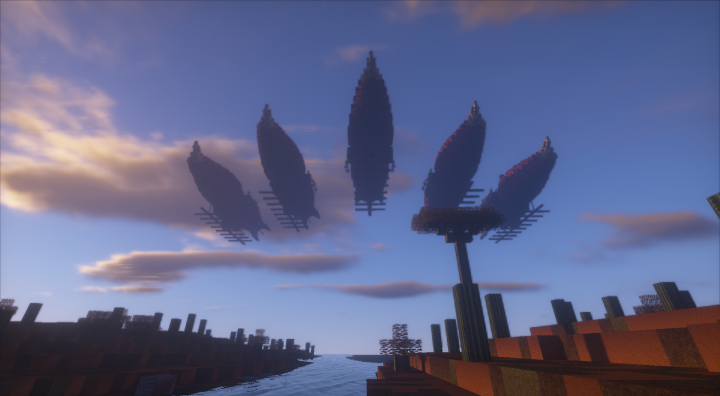 Firenation Airship / Feuernation Luftschiff Minecraft Map