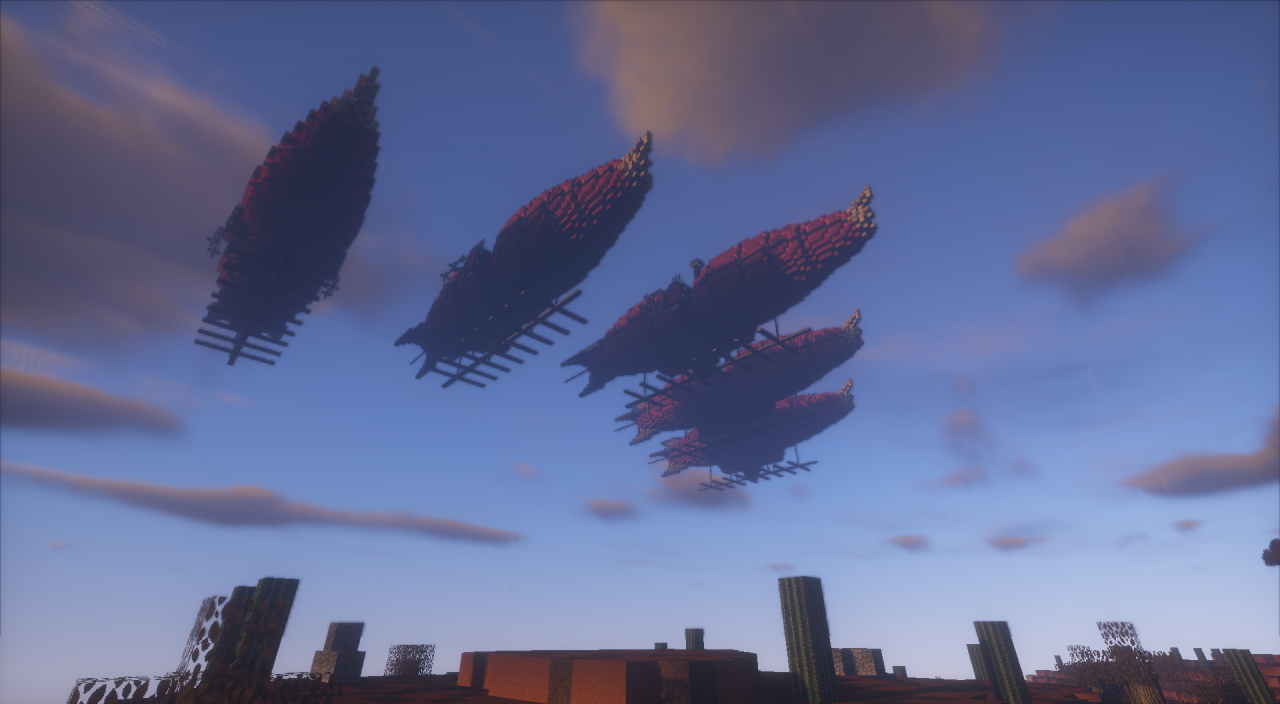 Firenation Airship / Feuernation Luftschiff Minecraft Map