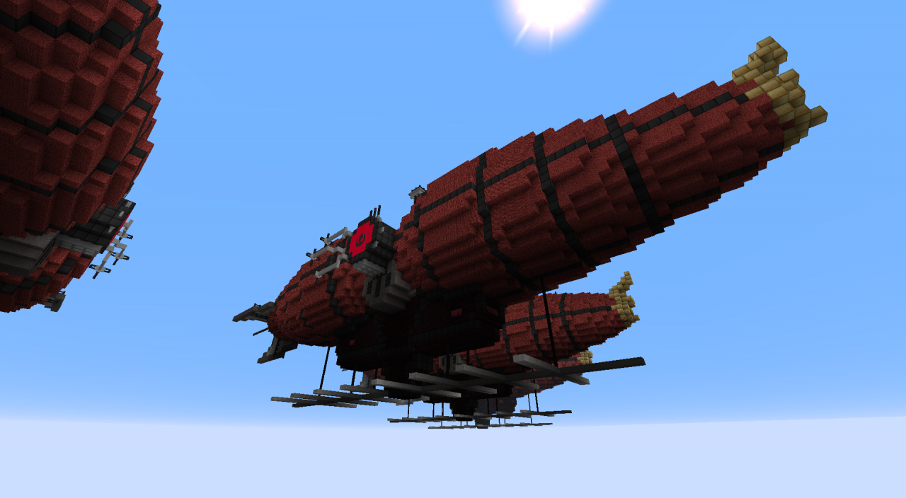 Firenation Airship / Feuernation Luftschiff Minecraft Map