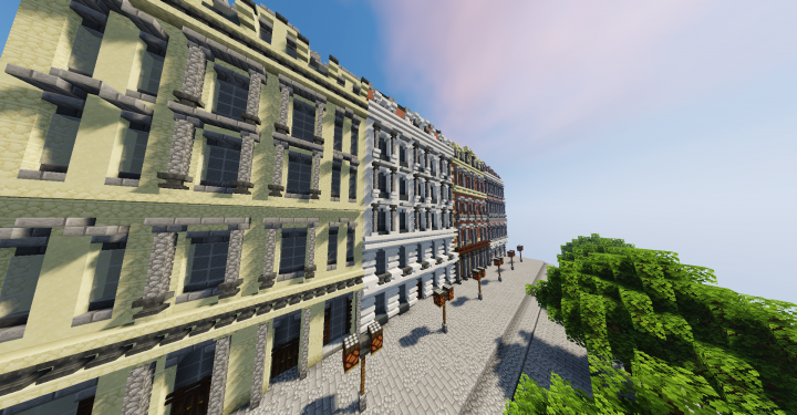 Neo-renaissance city buildings Minecraft Map