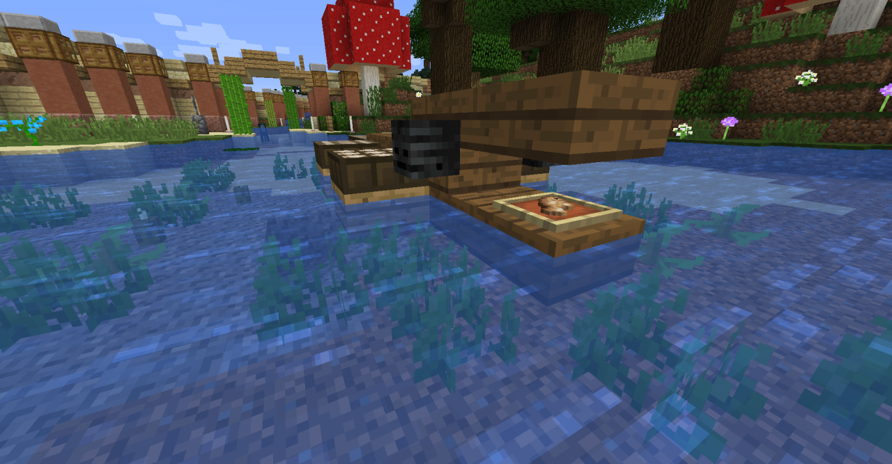 Alligator eating fish [1.13+] Minecraft Map