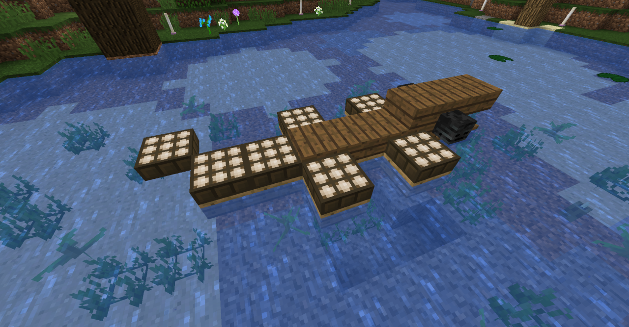 Alligator eating fish [1.13+] Minecraft Map