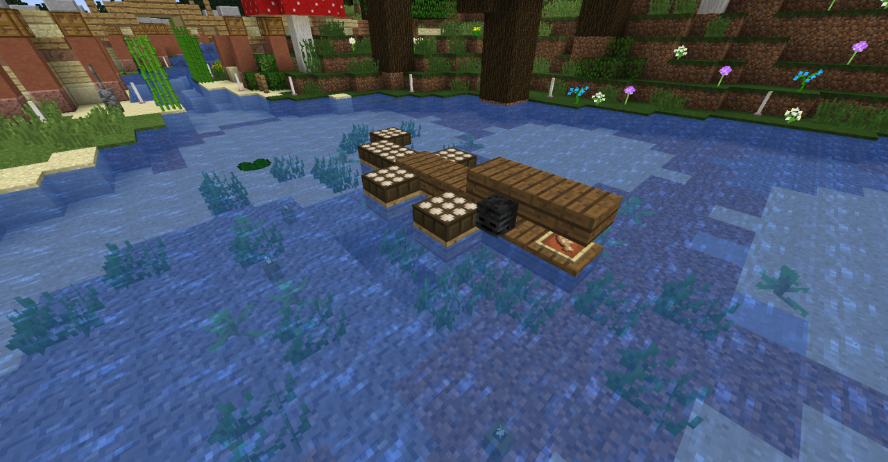 Alligator eating fish [1.13+] Minecraft Map